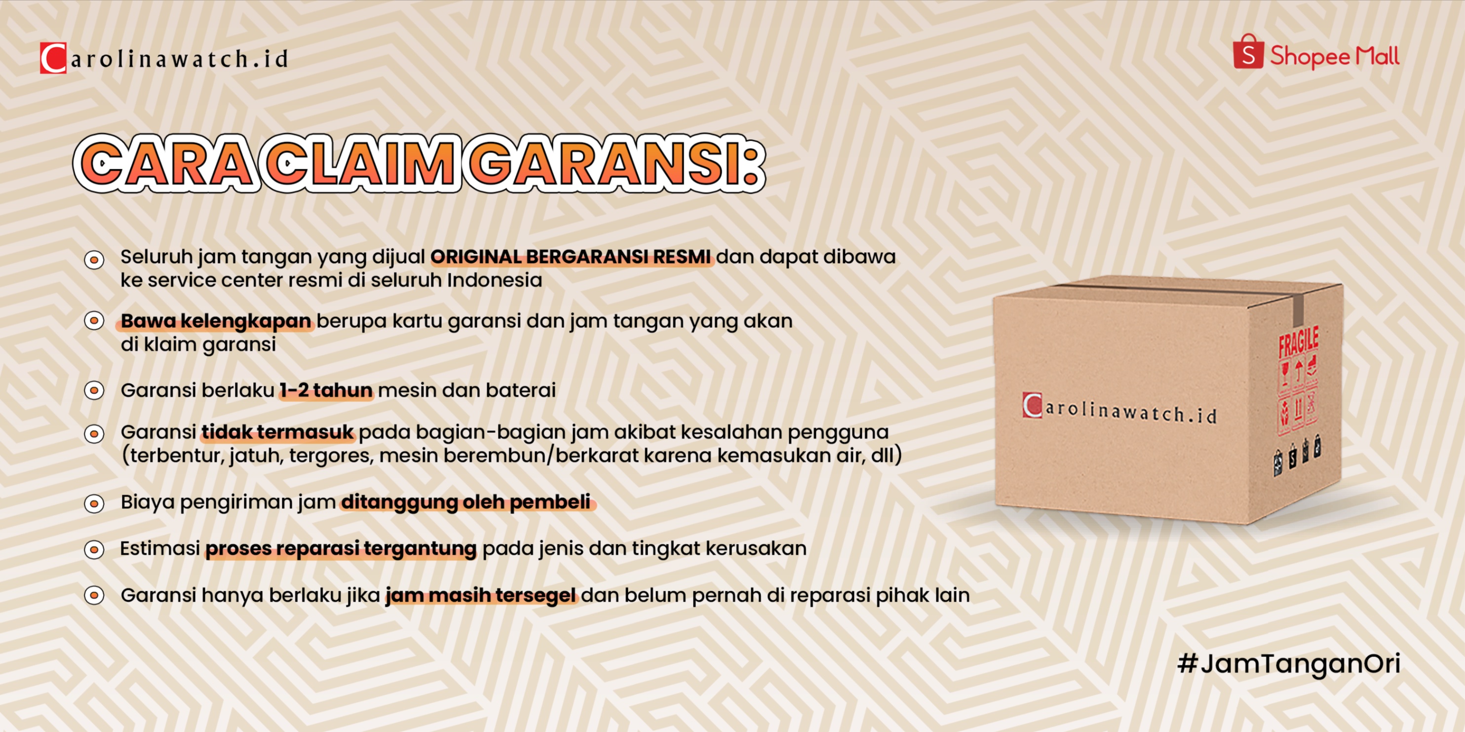 Toko Online Carolina Watch Official Shop | Shopee Indonesia
