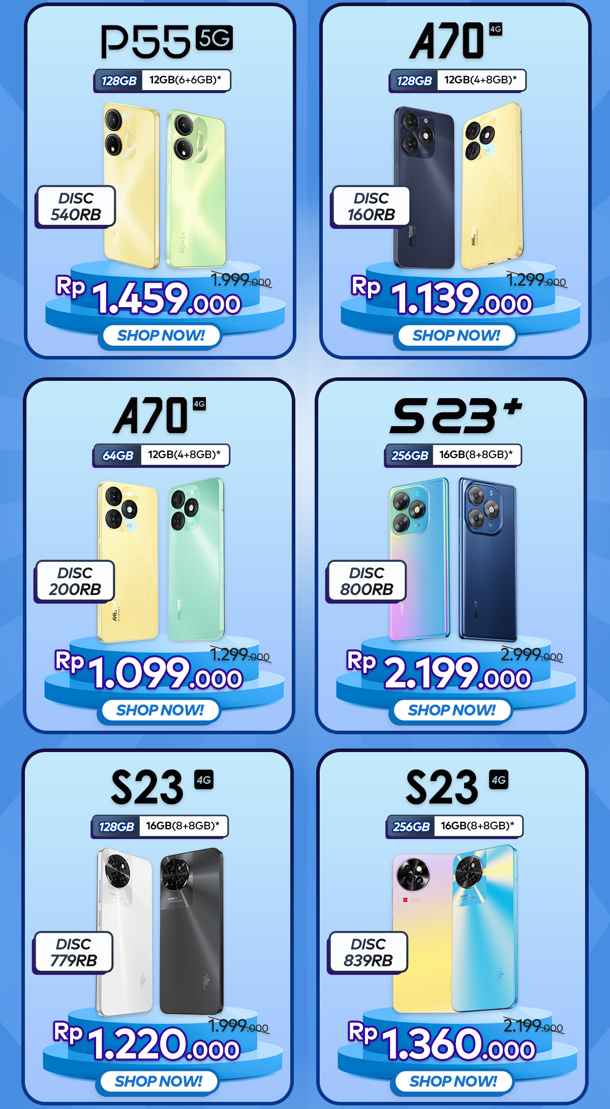 Toko Online Itel Official Shop | Shopee Indonesia