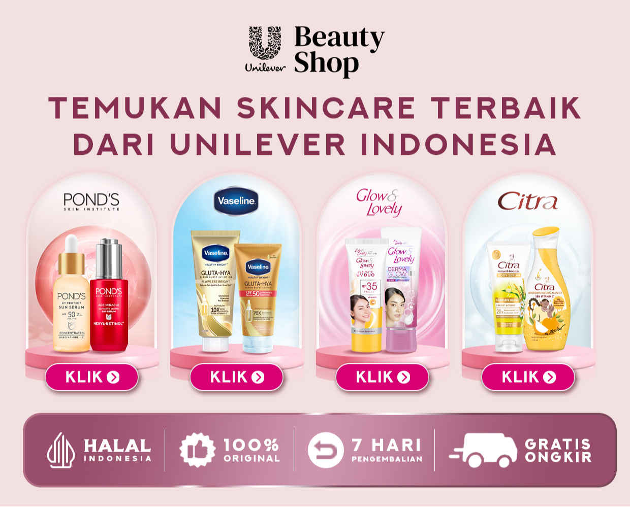 Toko Online Unilever Beauty Shop | Shopee Indonesia