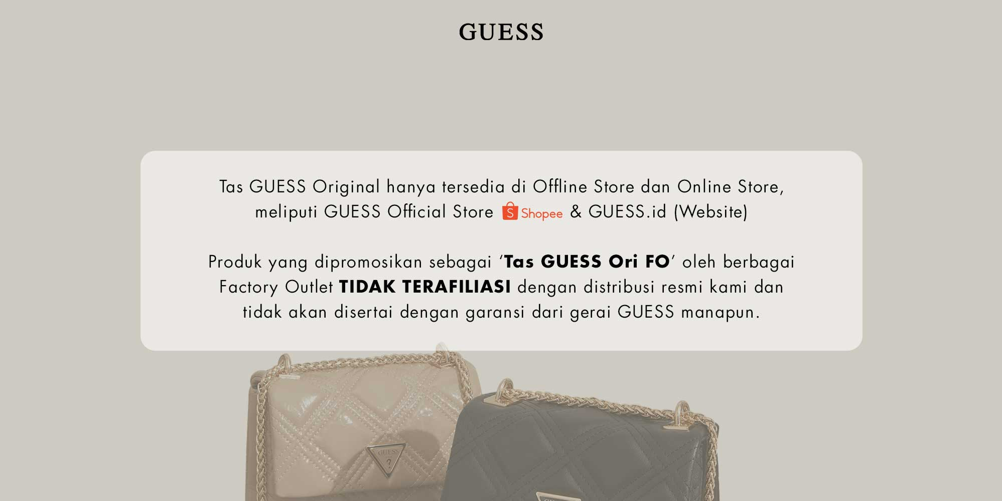 Toko Online Guess Official Store | Shopee Indonesia