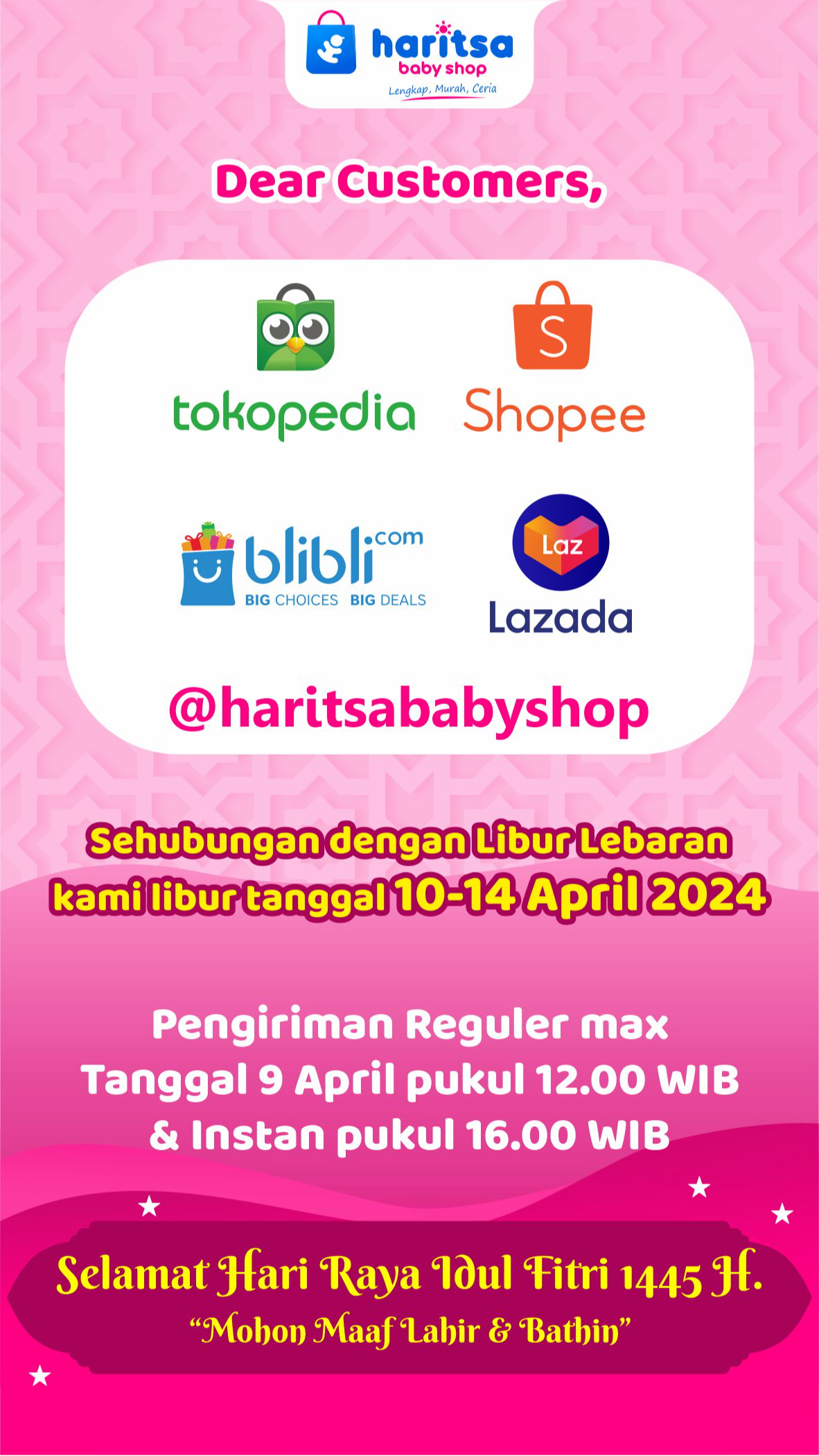 Produk Haritsa Baby Shop | Shopee Indonesia