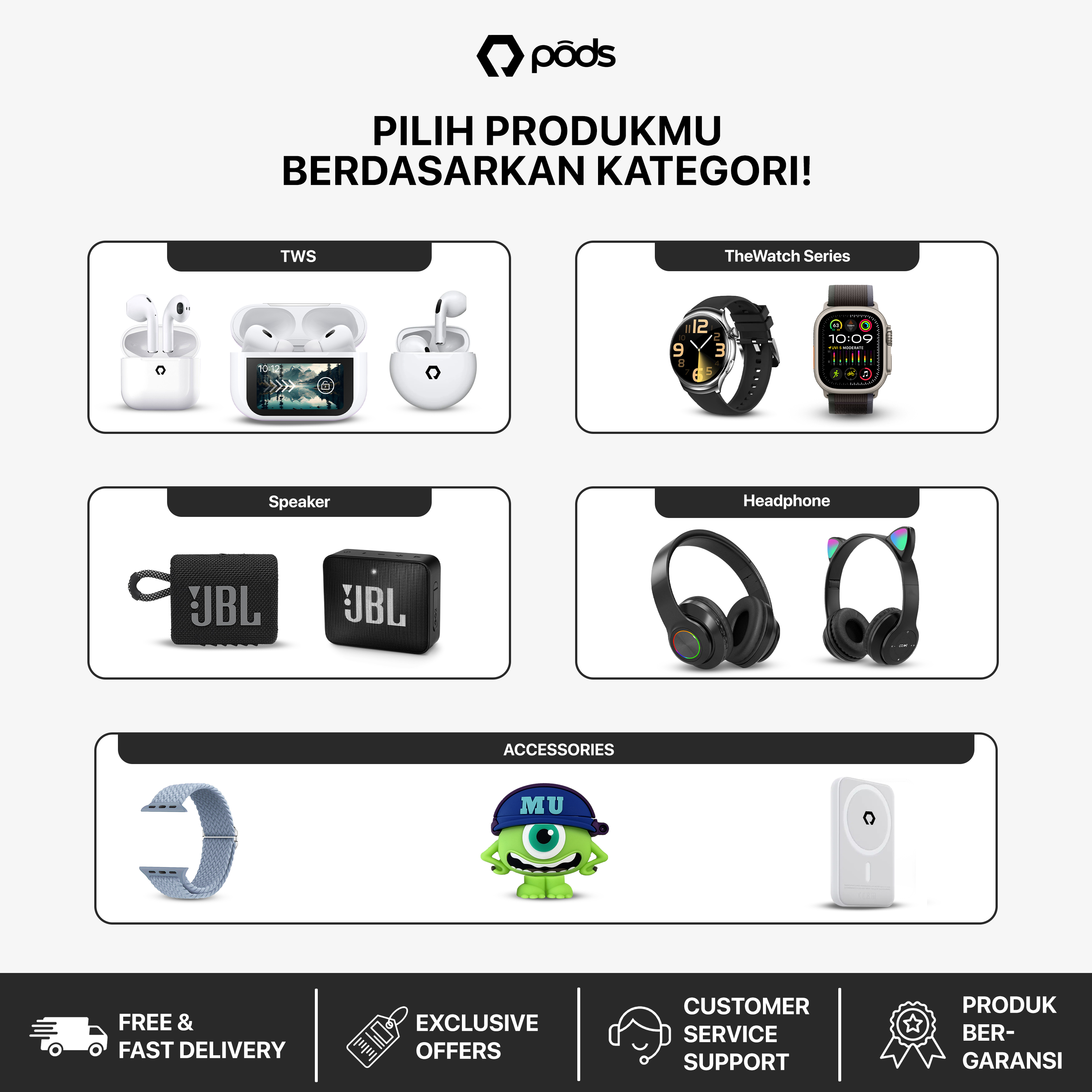 Produk Pods Indonesia Official Mall | Shopee Indonesia