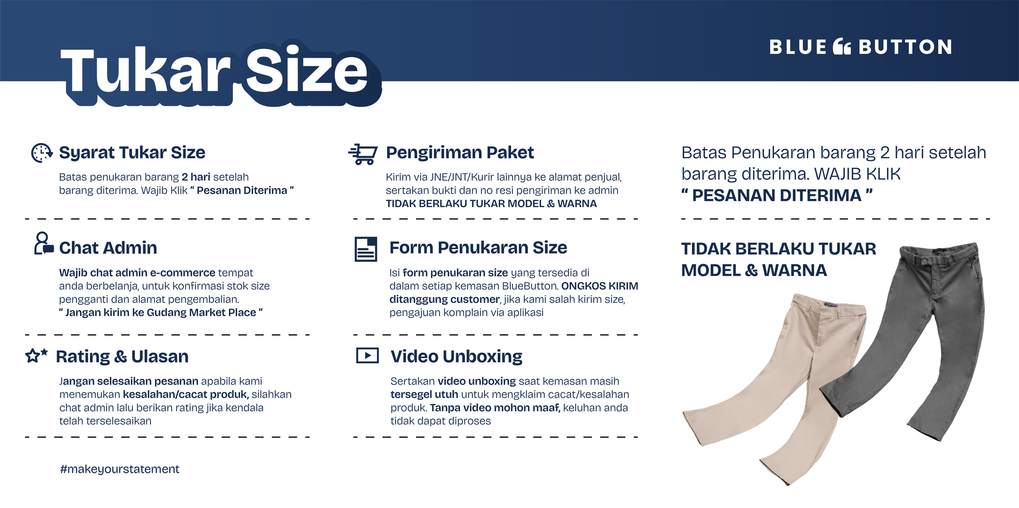 Toko Online BLUEBUTTON | Shopee Indonesia