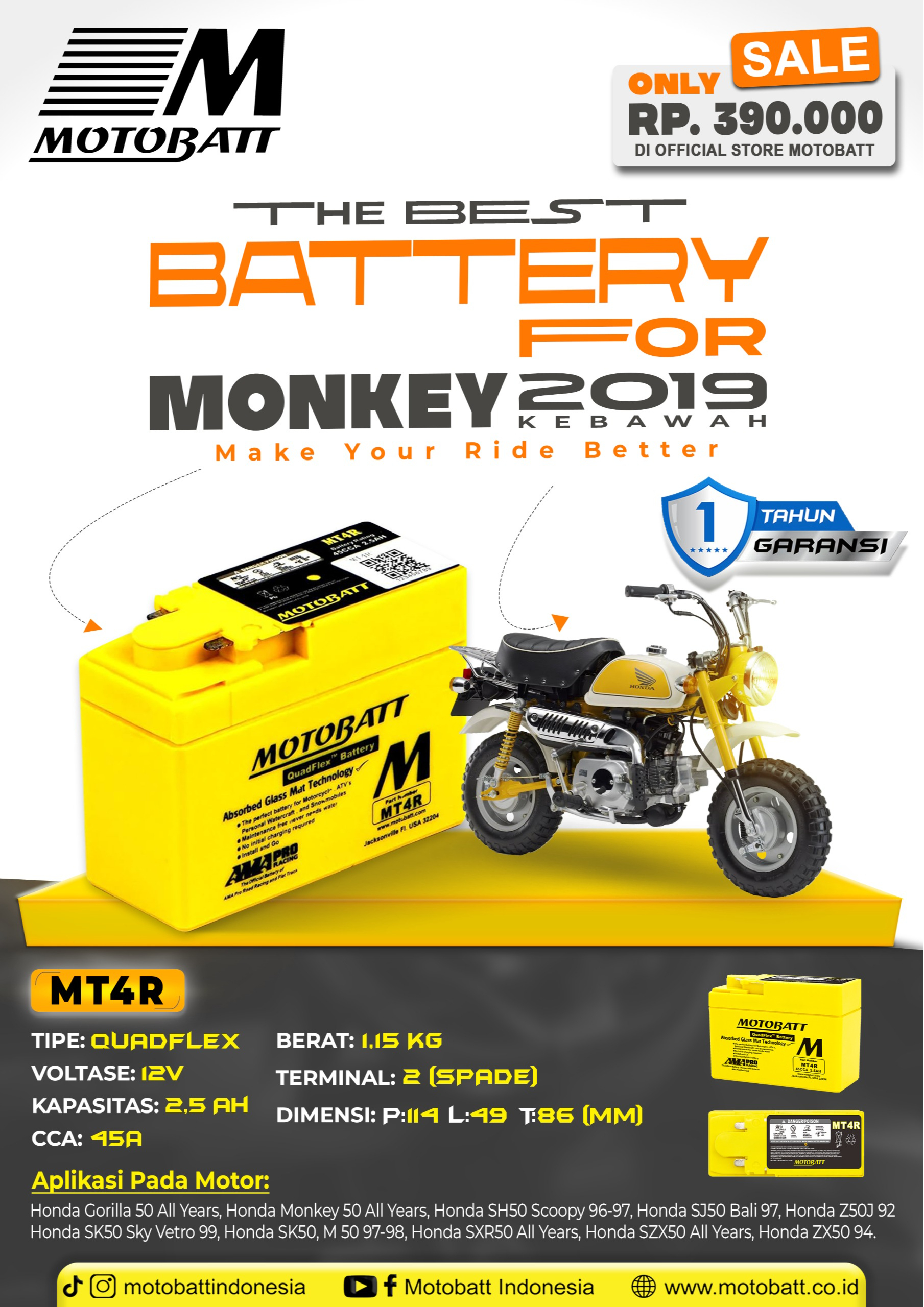 Toko Online Motobatt Official Shop | Shopee Indonesia