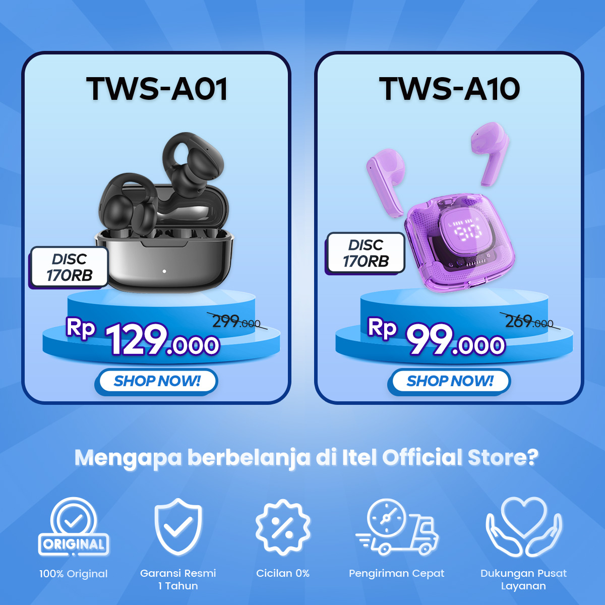 Toko Online Itel Official Shop | Shopee Indonesia