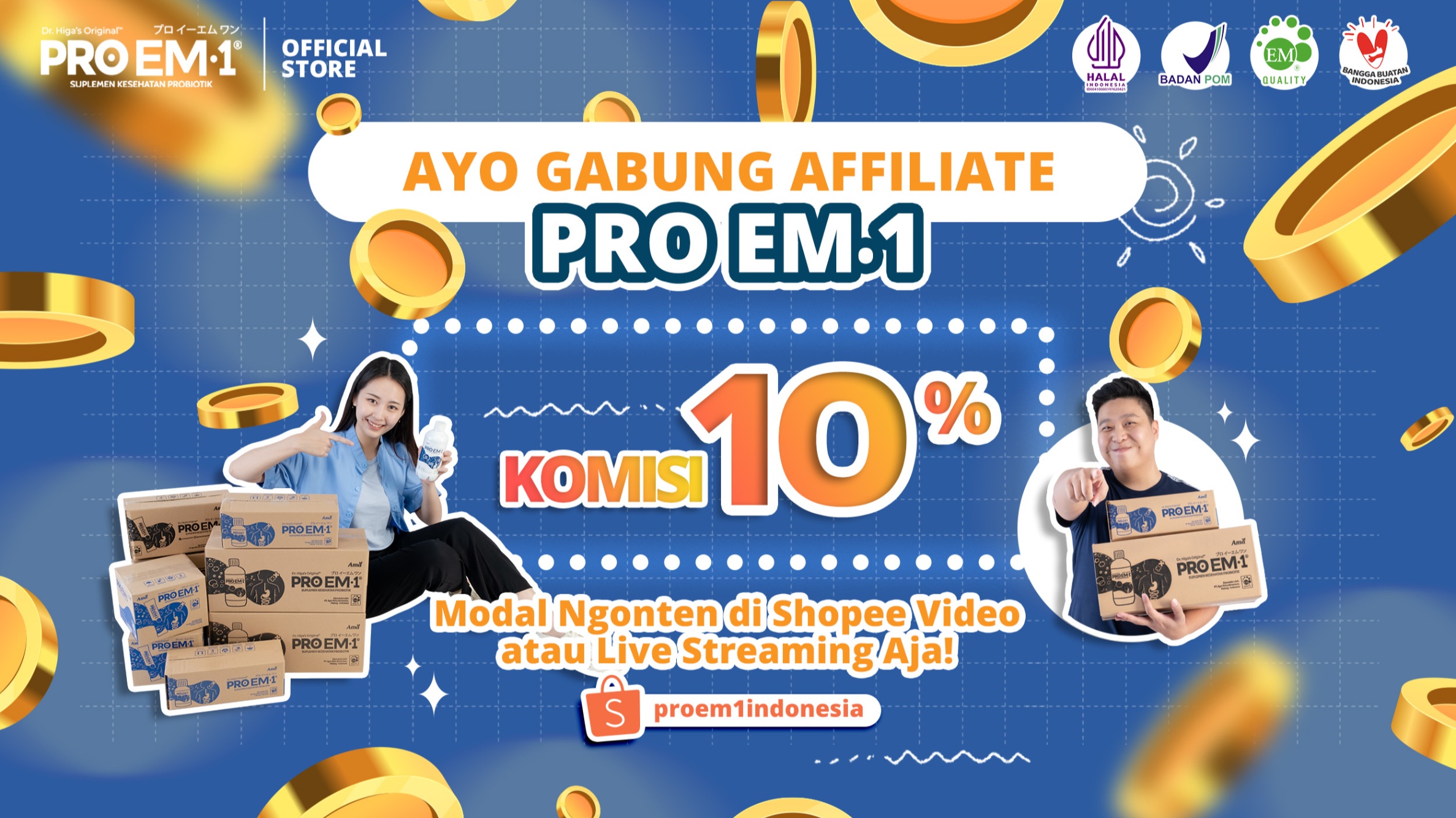 Toko Online PRO EM•1 Official Store | Shopee Indonesia