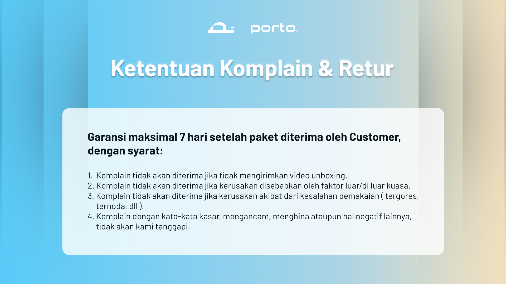 Toko Online Porto Official Shop | Shopee Indonesia