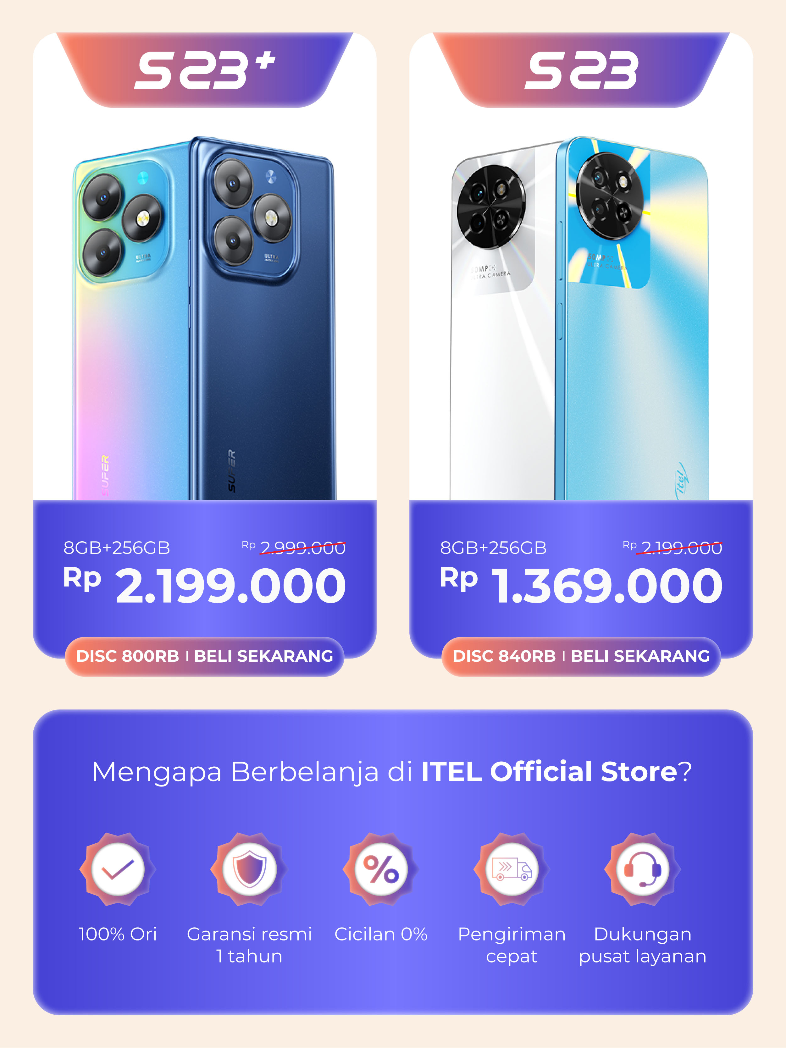 Toko Online Itel Official Shop | Shopee Indonesia