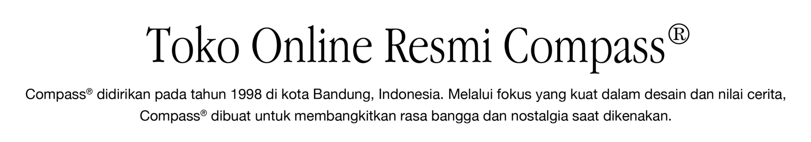 Toko Online Compass Official Store | Shopee Indonesia