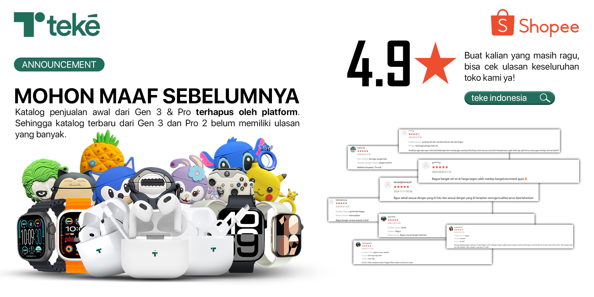Produk TEKE Indonesia | Shopee Indonesia