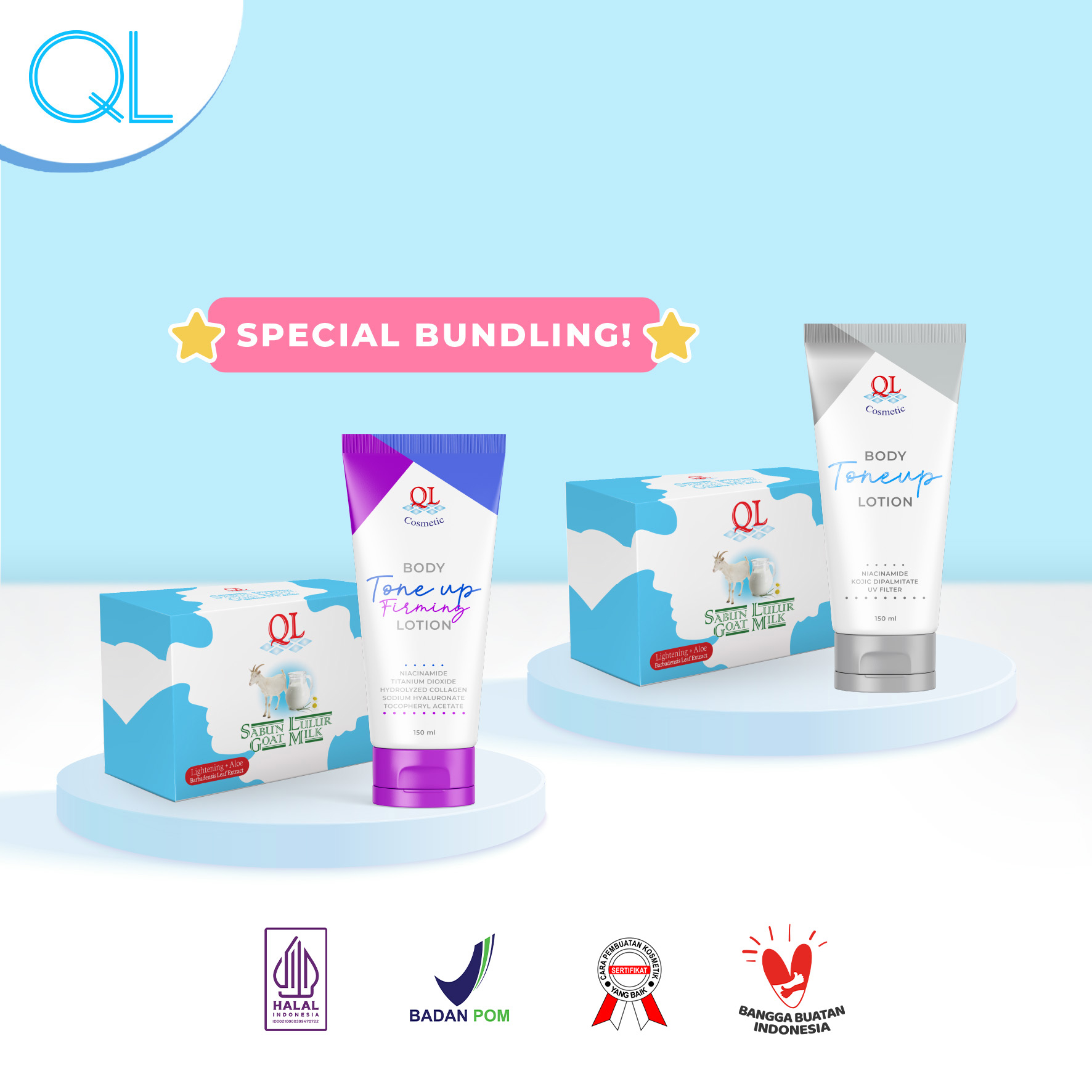 Toko Online QL Cosmetic Official Shop | Shopee Indonesia