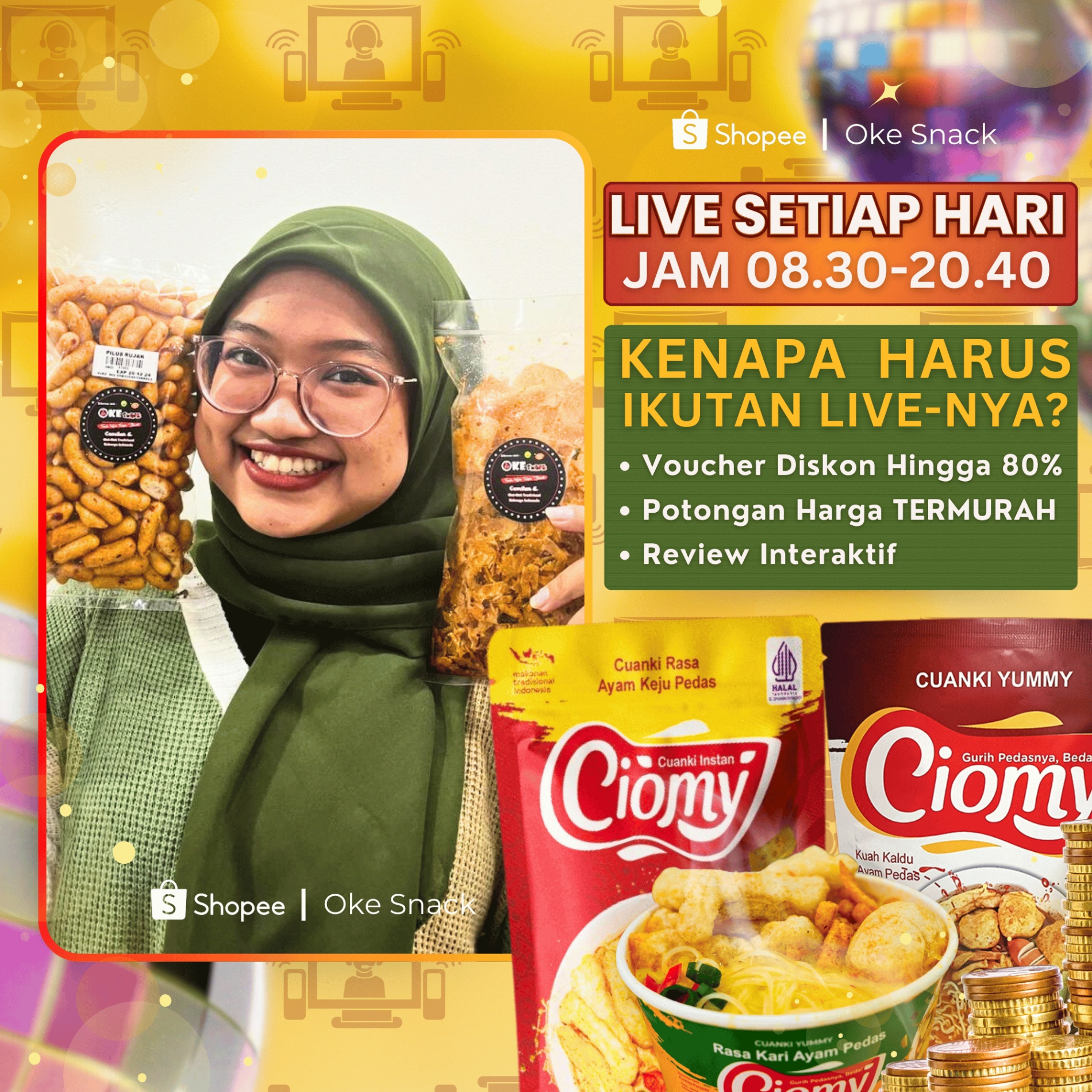 Produk Oke Snack | Shopee Indonesia