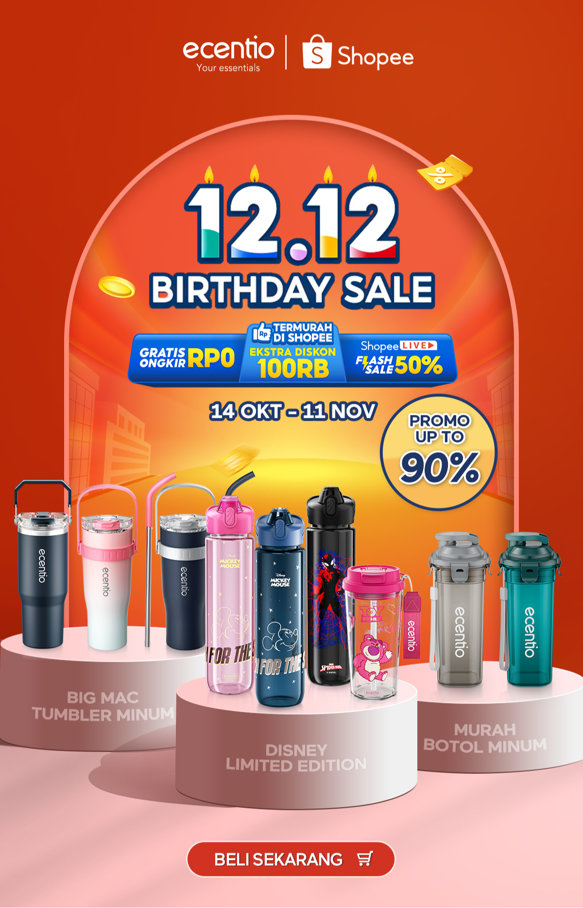 Produk ecentio Bottle Official Store | Shopee Indonesia