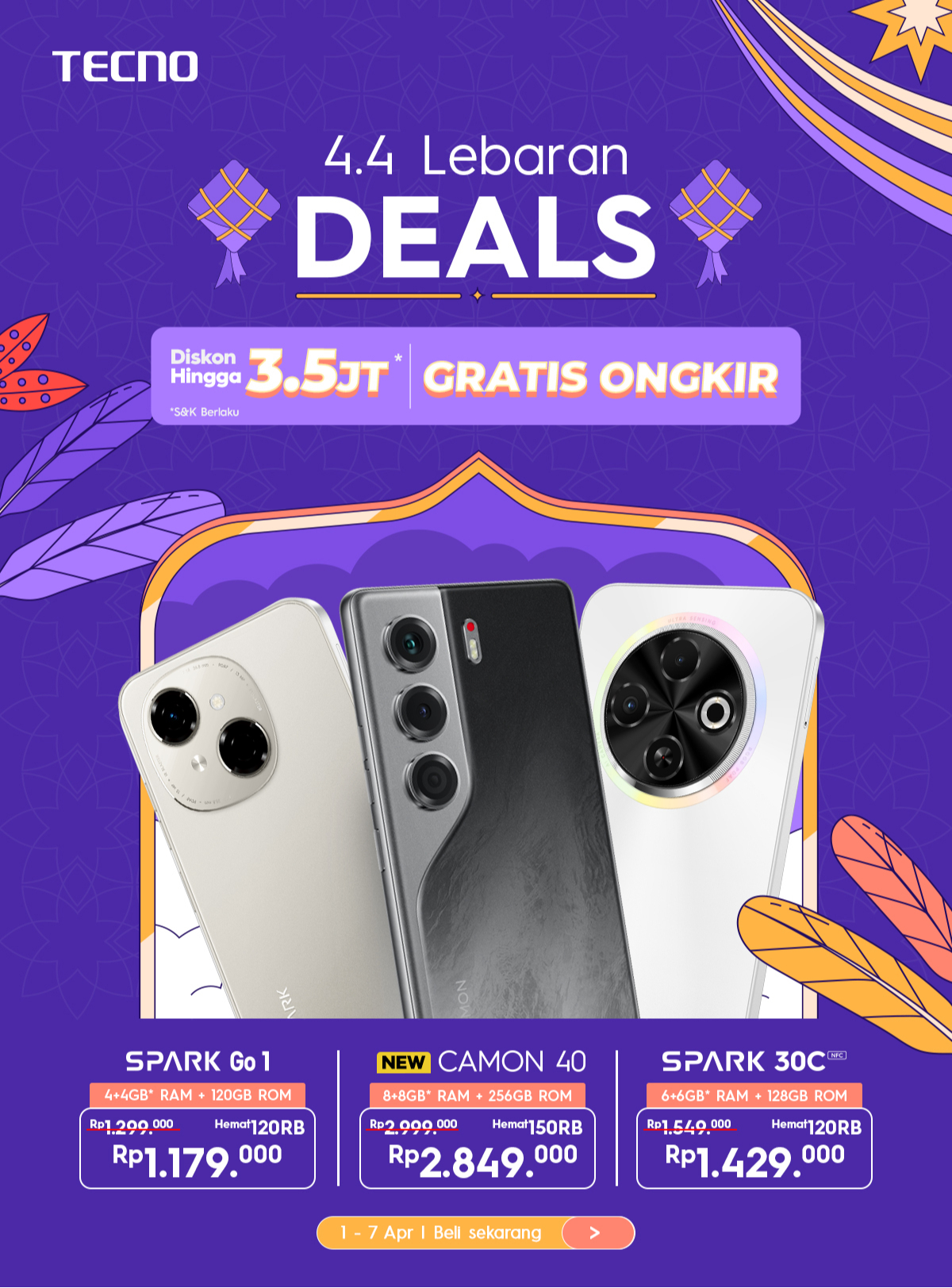Toko Online TECNO Official Store | Shopee Indonesia