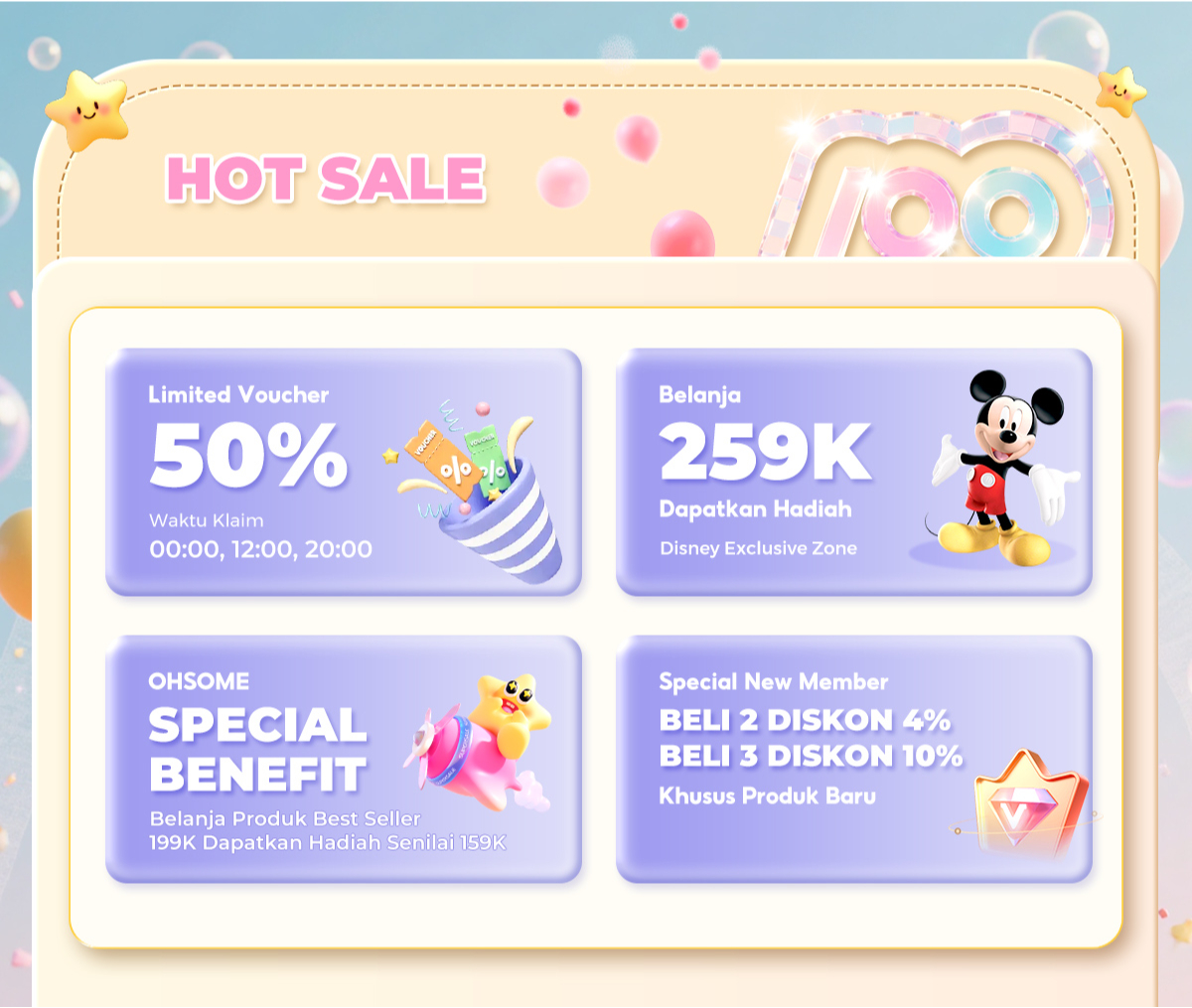 Toko Online OHSOME Indonesia Official Store | Shopee Indonesia