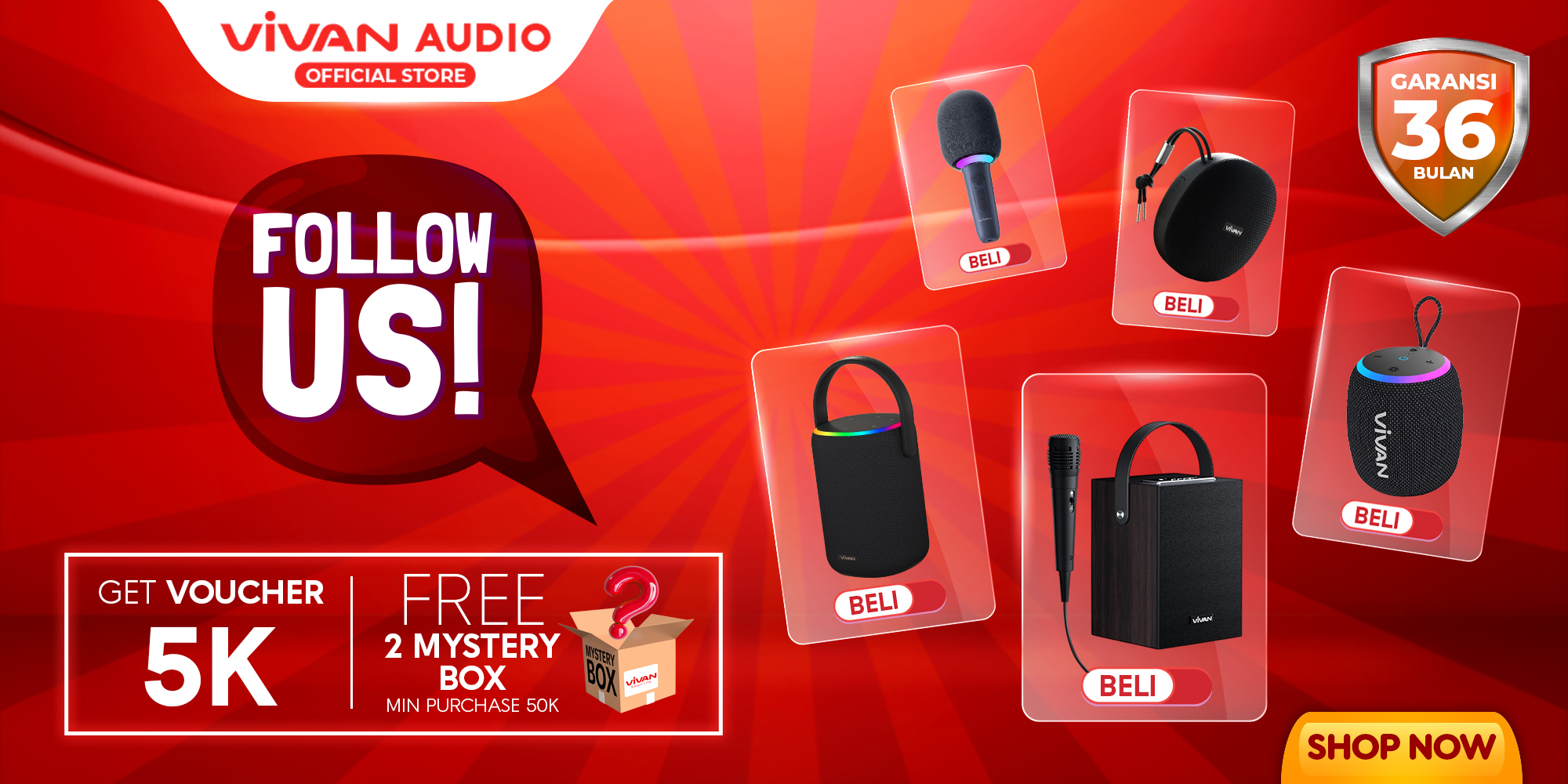 Toko Online Vivan Audio Official Store | Shopee Indonesia