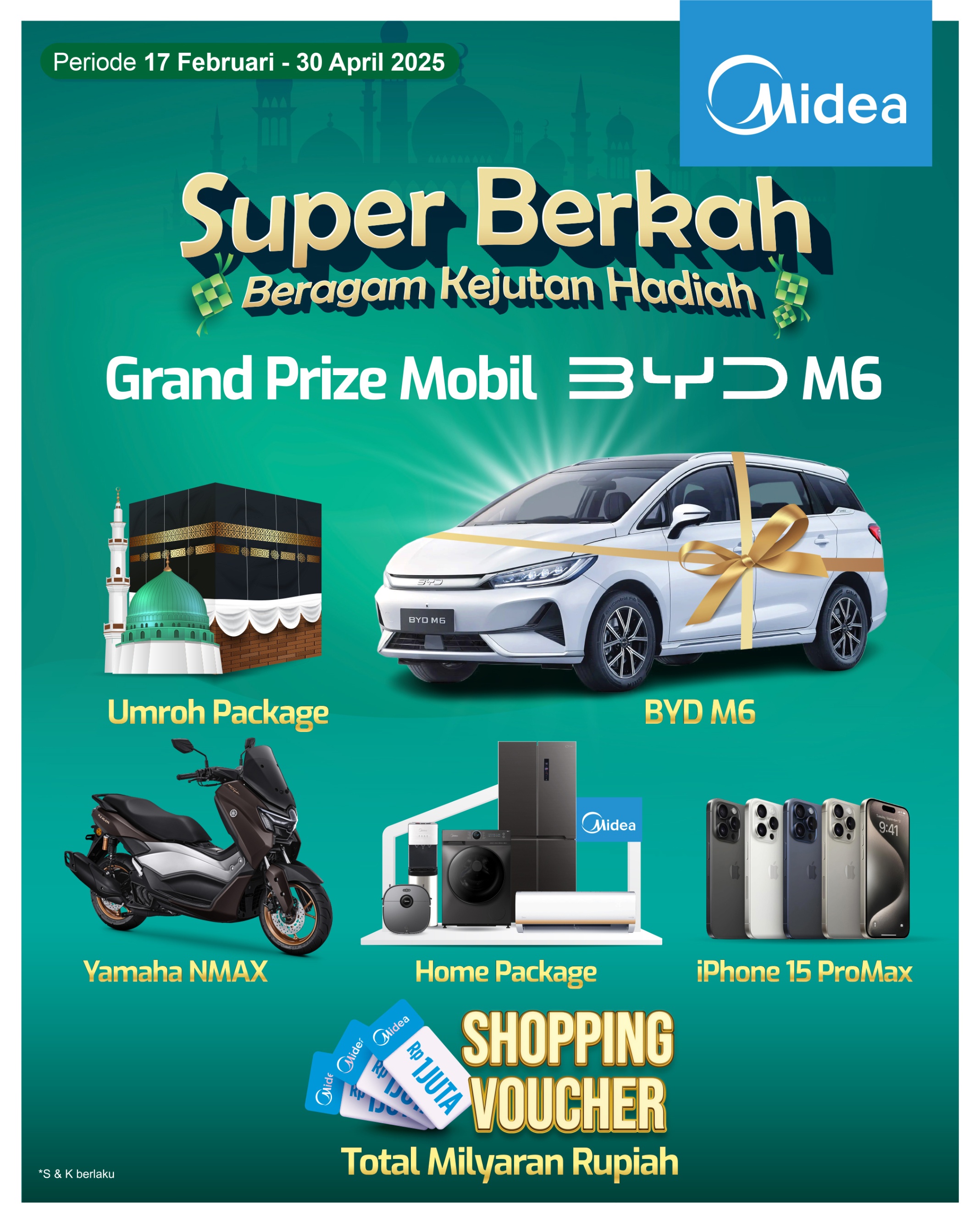 Produk Midea Official | Shopee Indonesia