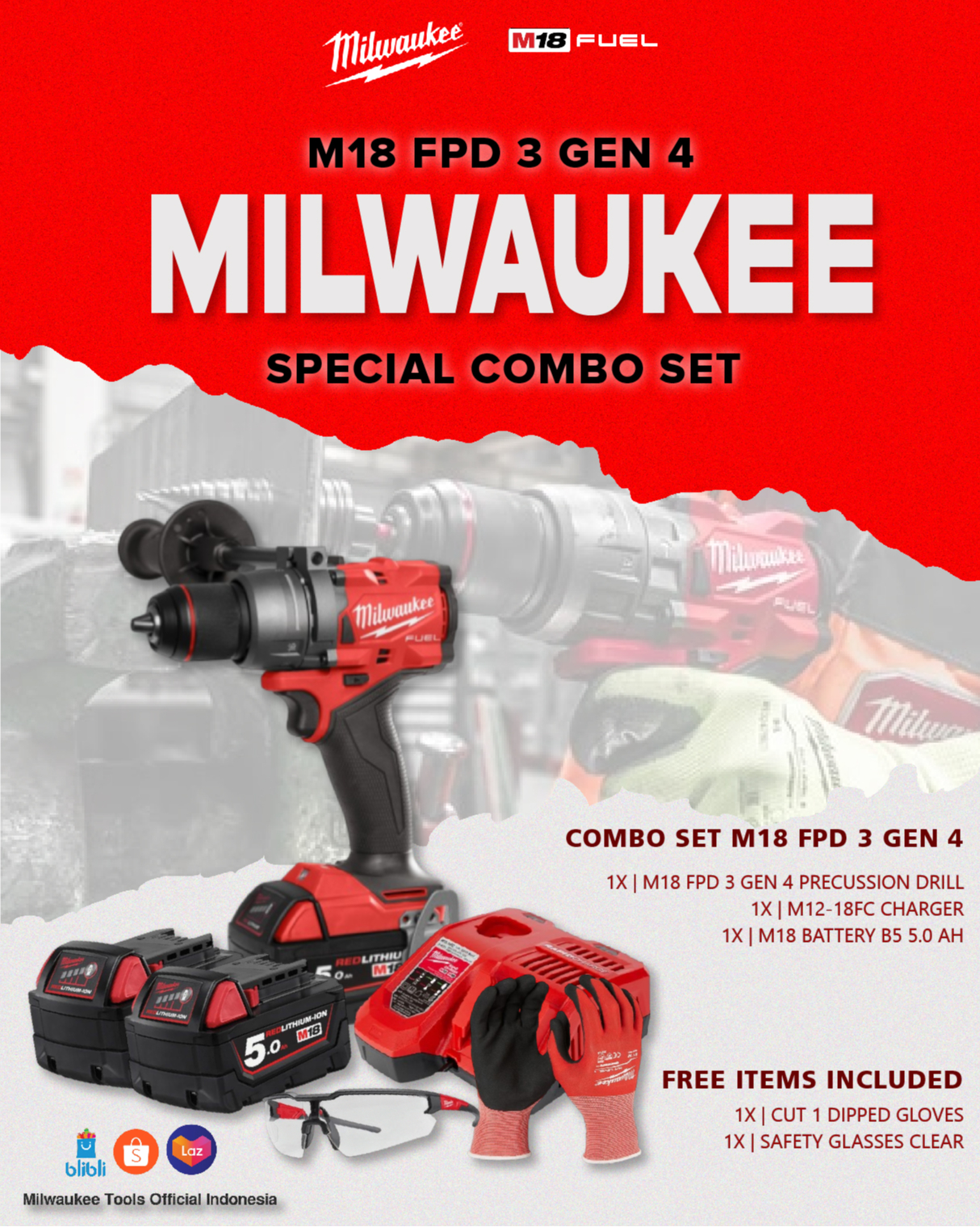 Toko Online Milwaukee Tool Indonesia Official Store | Shopee Indonesia