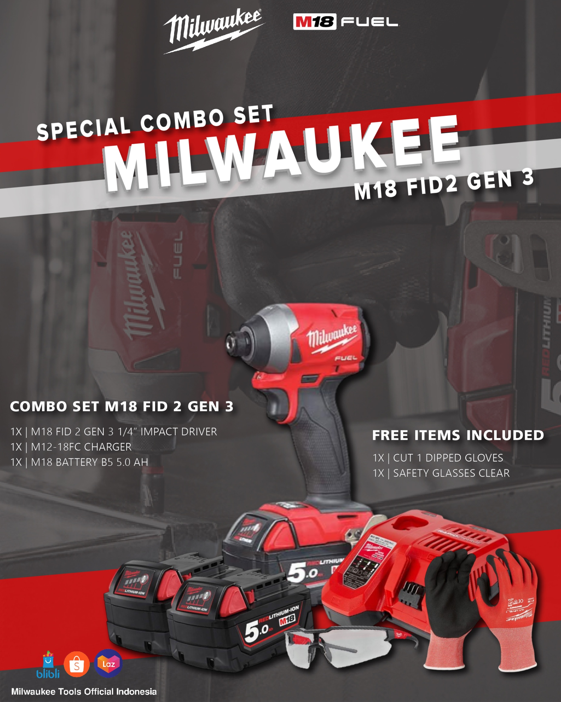 Toko Online Milwaukee Tool Indonesia Official Store | Shopee Indonesia