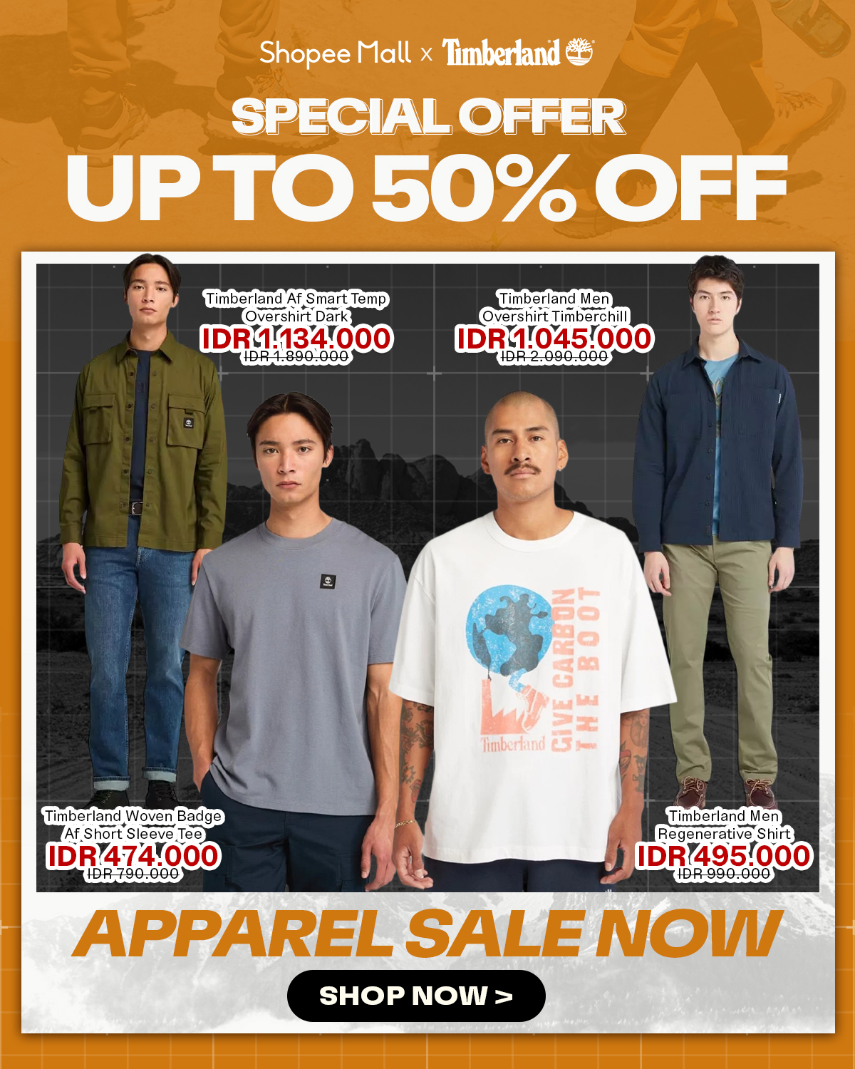 Toko Online Timberland Official Store | Shopee Indonesia