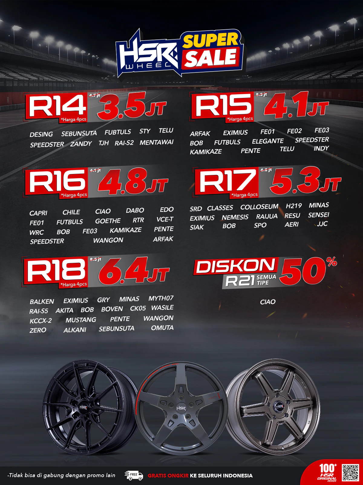 Produk HSR WHEEL | Shopee Indonesia