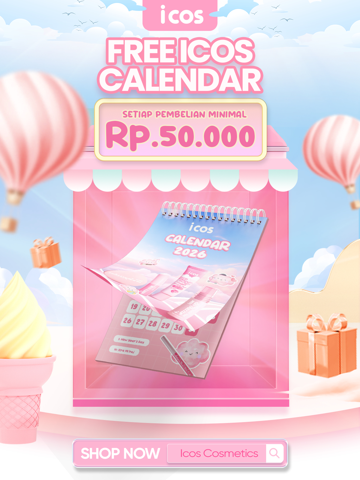 Toko Online Icos Cosmetics Official Store | Shopee Indonesia