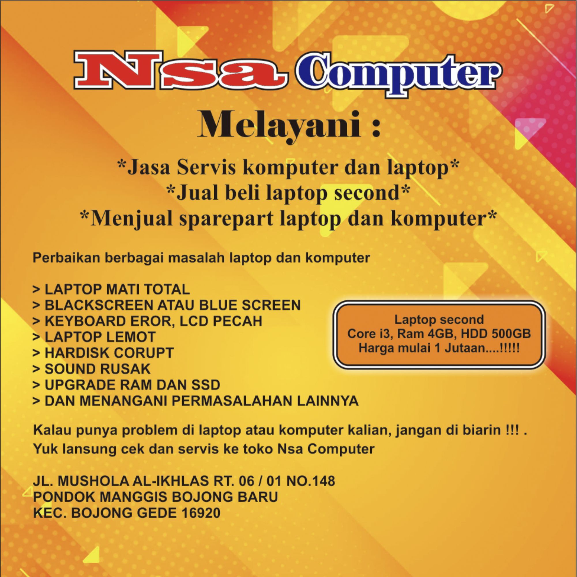 Produk NSA Computer | Shopee Indonesia
