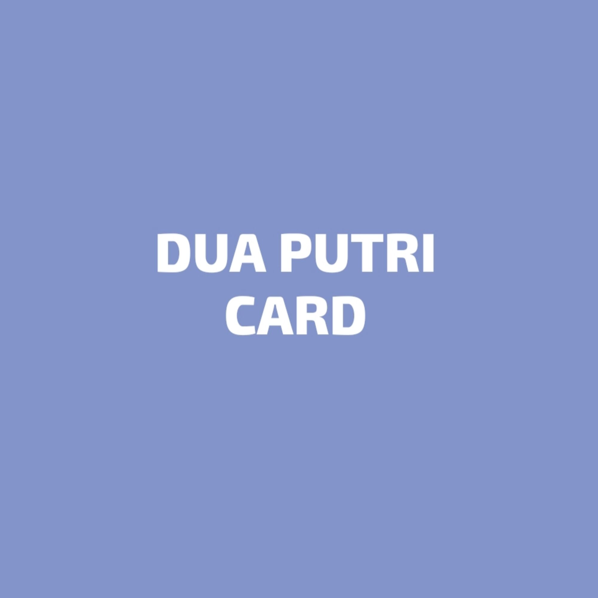 Produk DUA PUTRI CARD | Shopee Indonesia