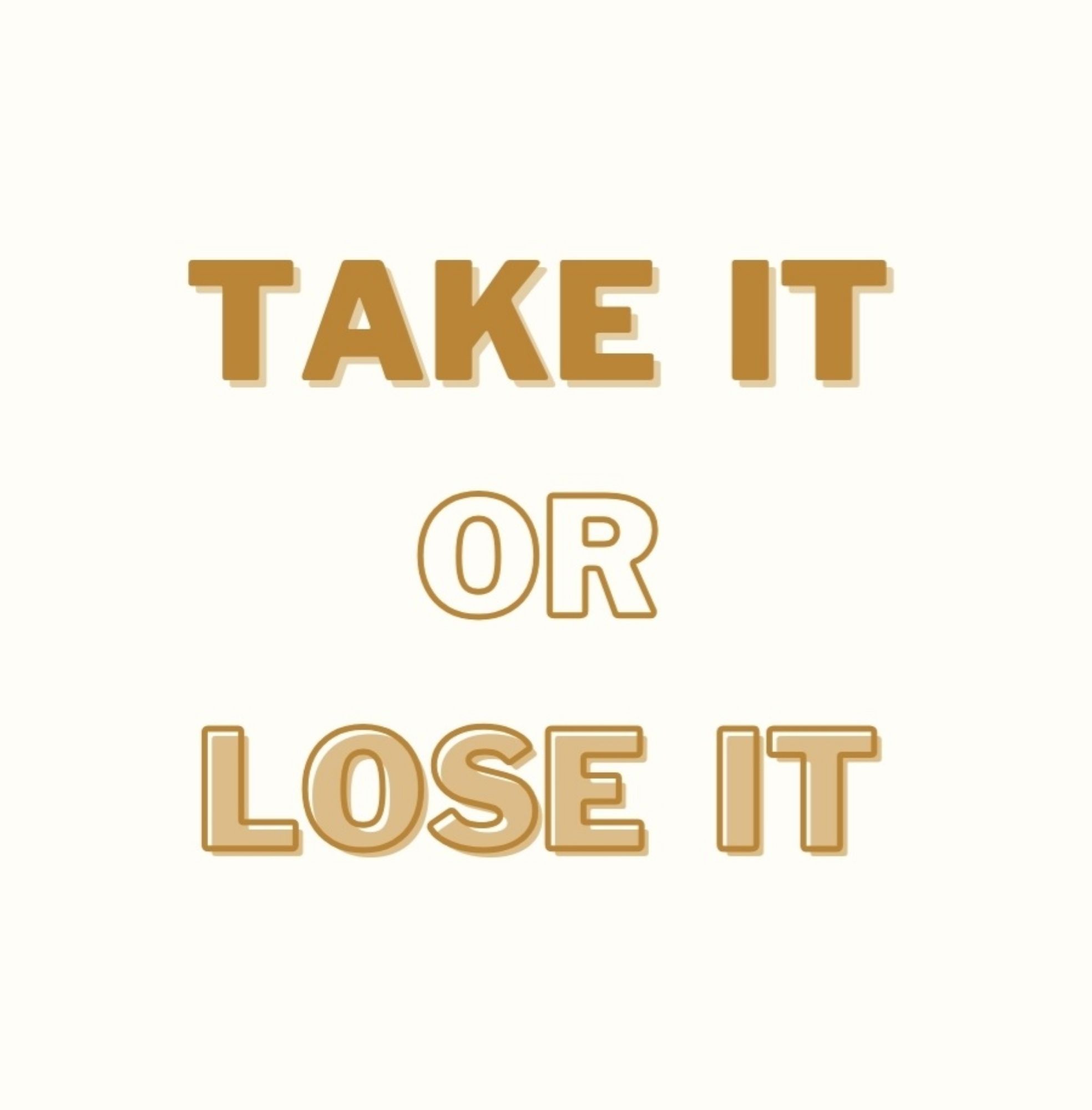 Produk Take it or Lose it | Shopee Indonesia
