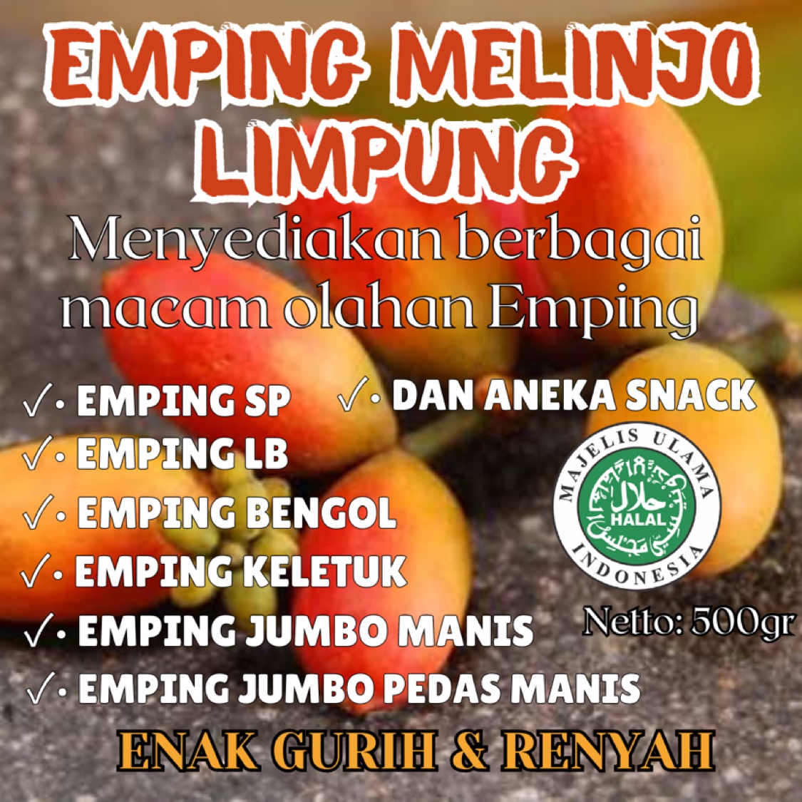 Produk EMPING MELINJO LIMPUNG | Shopee Indonesia