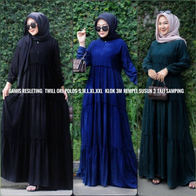Produk Gamis Twil Ori Pekalongan | Shopee Indonesia