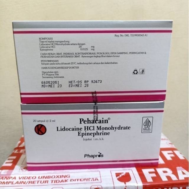 Produk PEHACAINE INJEKSI SHOP | Shopee Indonesia