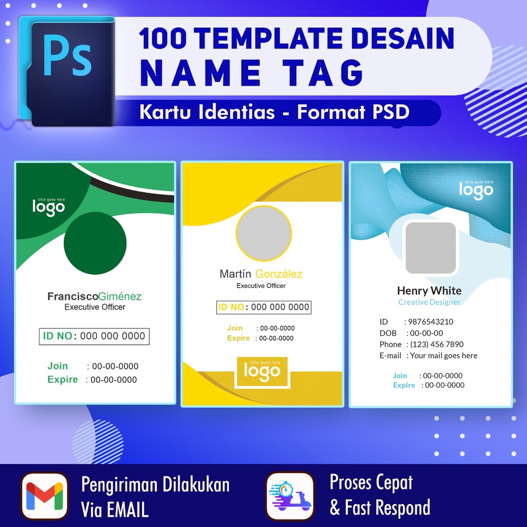 Tutorial Cara Edit Contoh Desain Id Card Karyawan Cara, 44% OFF